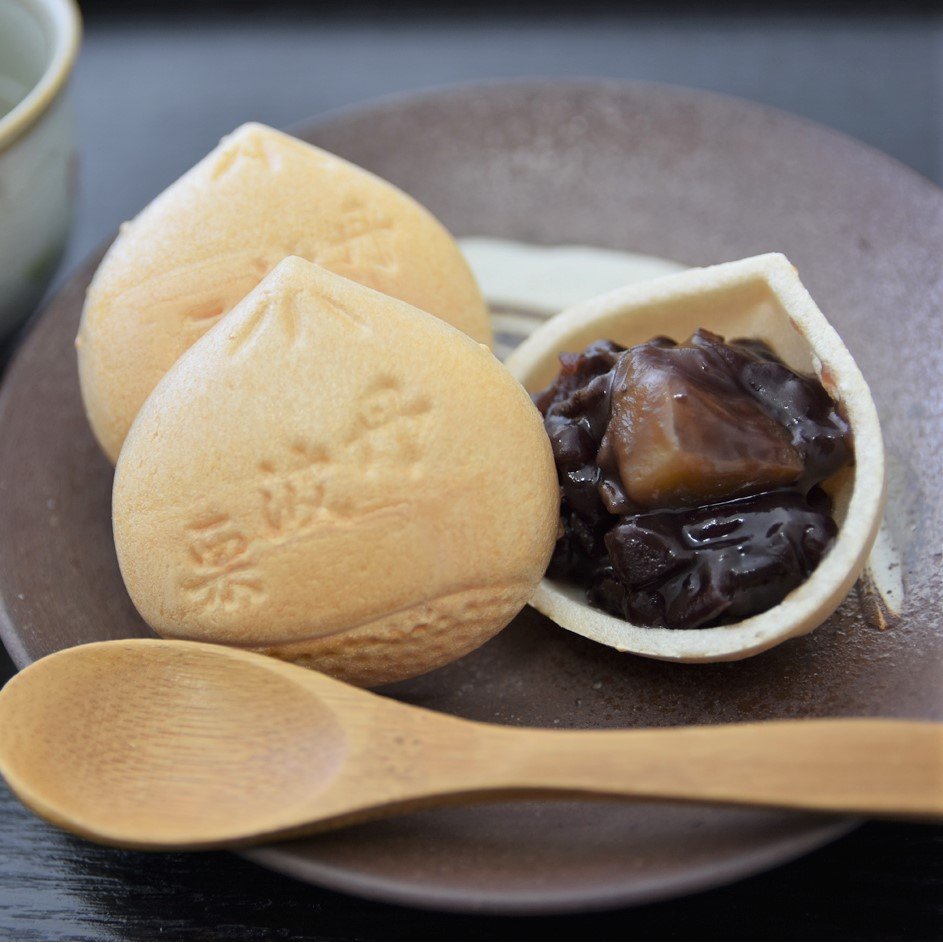 Chestnut & Azuki Red Bean Monaka Wafer Wagashi Making Set 8 Pieces