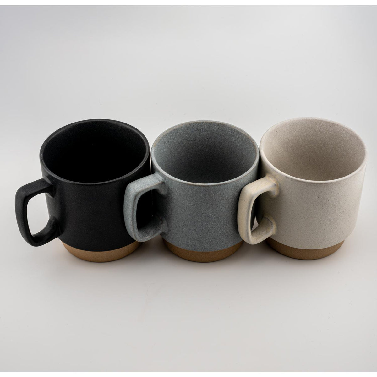 Cocochi Stackable Ceramic Coffee Cup Space-Saving Matte Finish 320ml