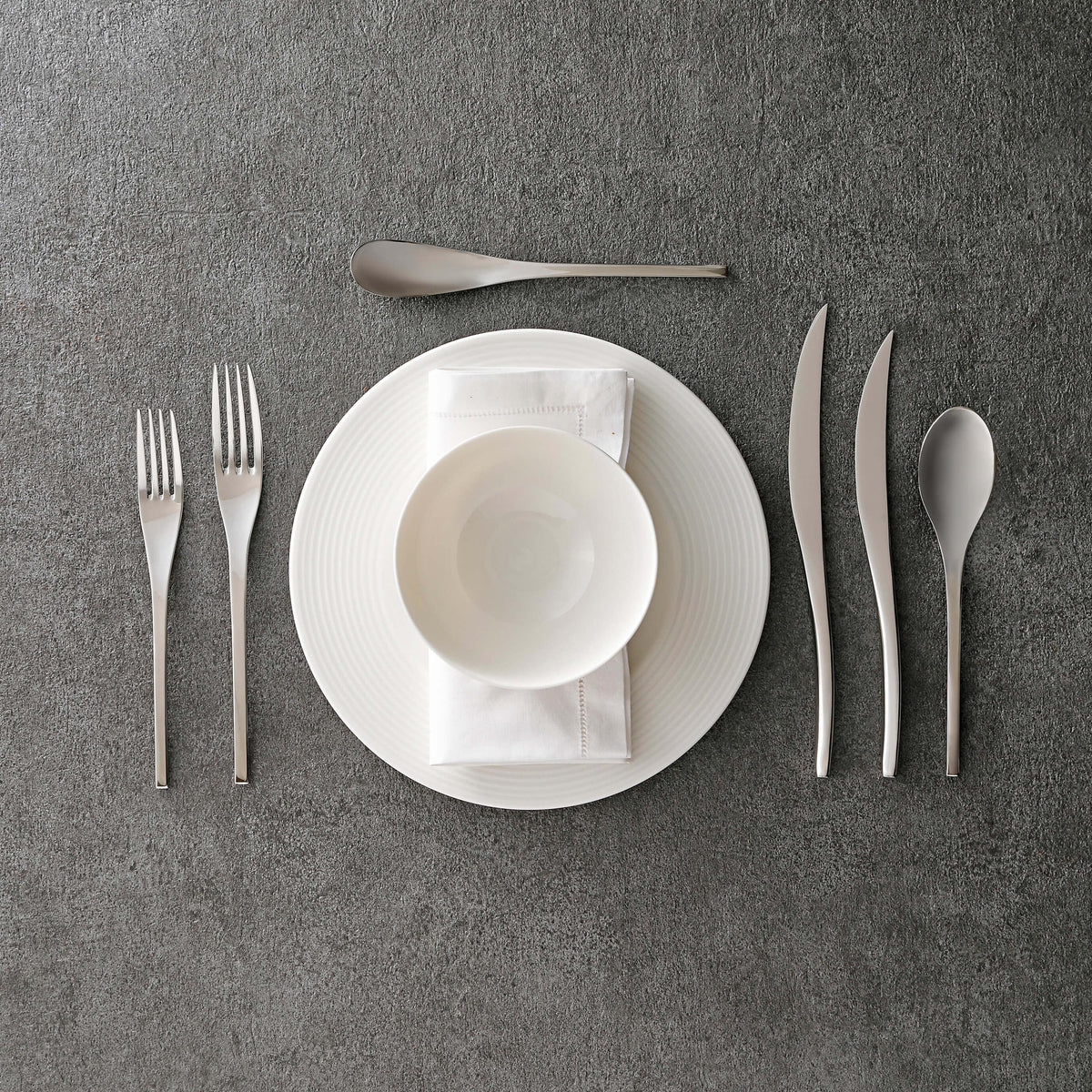 J Taste Sleek Stainless Steel Cutlery Set (6 Types) 24 Pieces