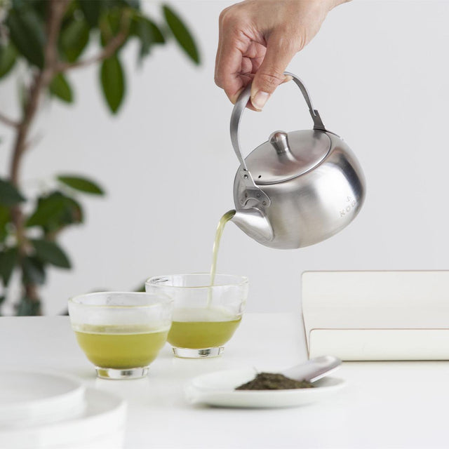 Kogu Metal Teapot Modern Stainless Steel Teapot With Strainer 500ml