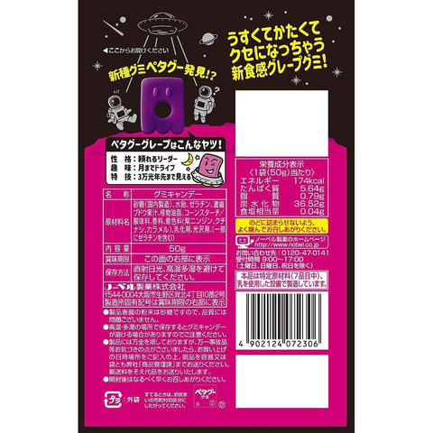 Nobel Petagu Gummies Grape Flavor Cute Gummy Candy 50g – Japanese Taste