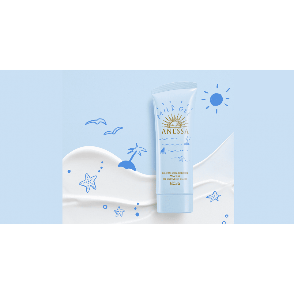 Shiseido Anessa Moisture UV Sunscreen Mild Gel SPF35 PA+++ 90ml – Japanese Taste