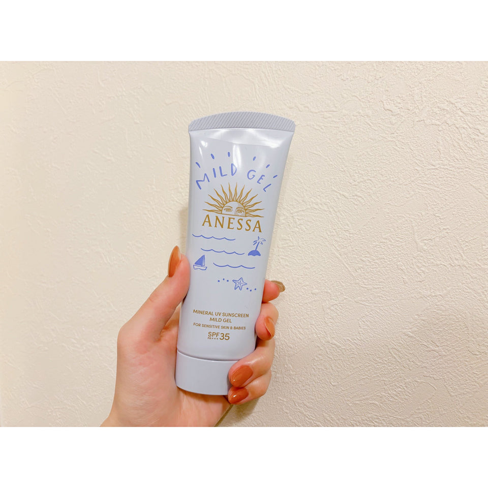 Shiseido Anessa Moisture UV Sunscreen Mild Gel SPF35 PA+++ 90ml – Japanese Taste