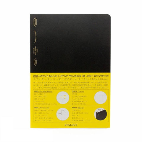 Nitto Stalogy A5 Editor's Series 365 Days Notebook (Grid Paper Noteboo