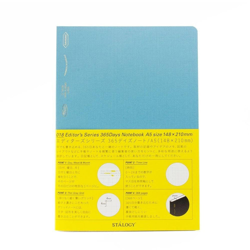 Nitto Stalogy A5 Editor's Series 365 Days Notebook (Grid Paper Noteboo